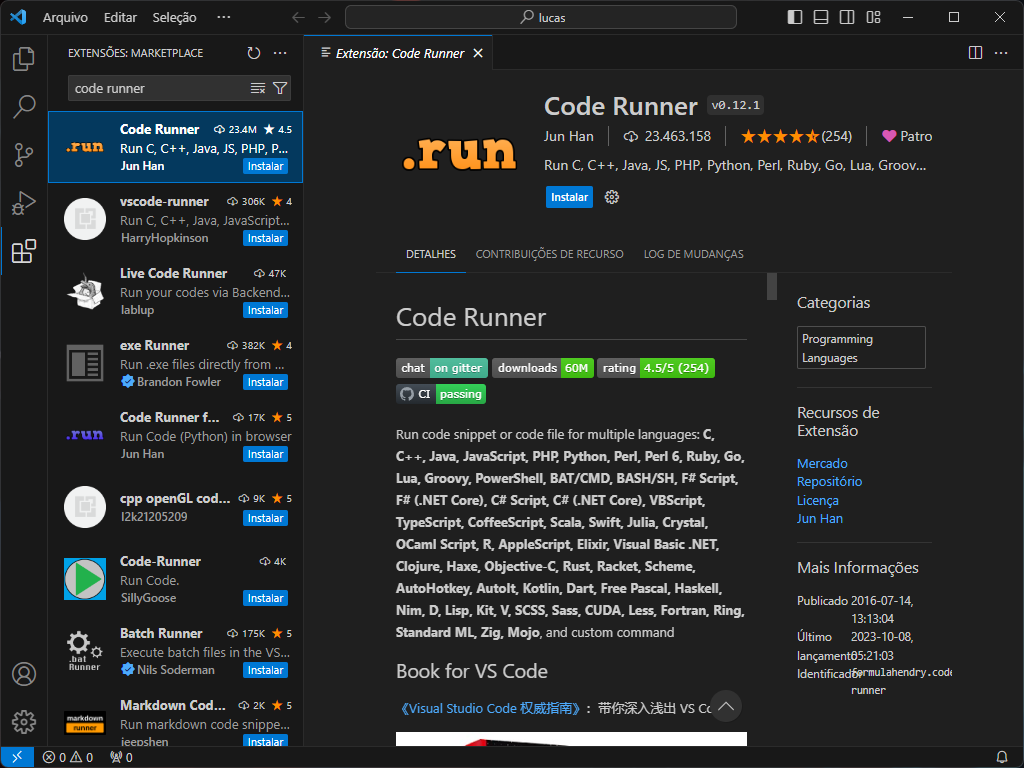 Visual Studio Code (VSCode) - Instalação e Configuração