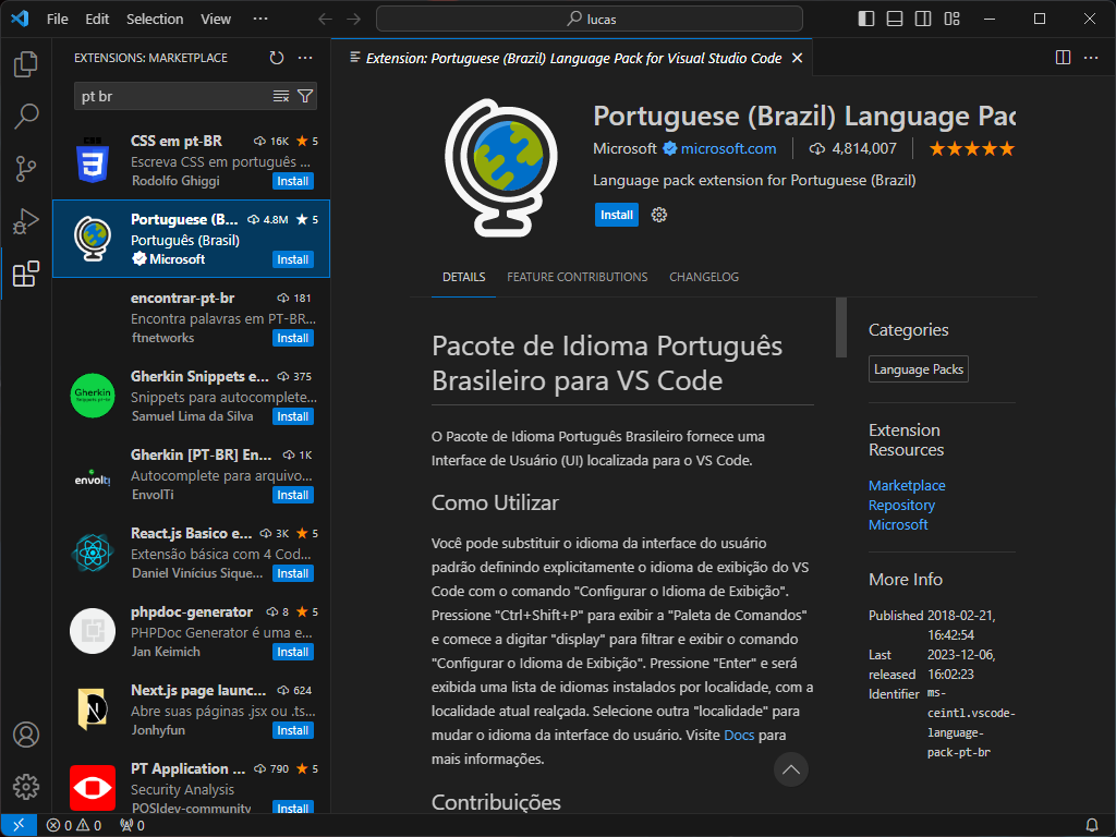 Visual Studio Code (VSCode) - Instalação e Configuração