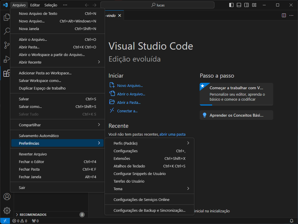 Visual Studio Code (VSCode) - Instalação e Configuração