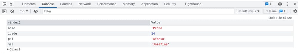 Mais maneiras de imprimir coisas em JavaScript