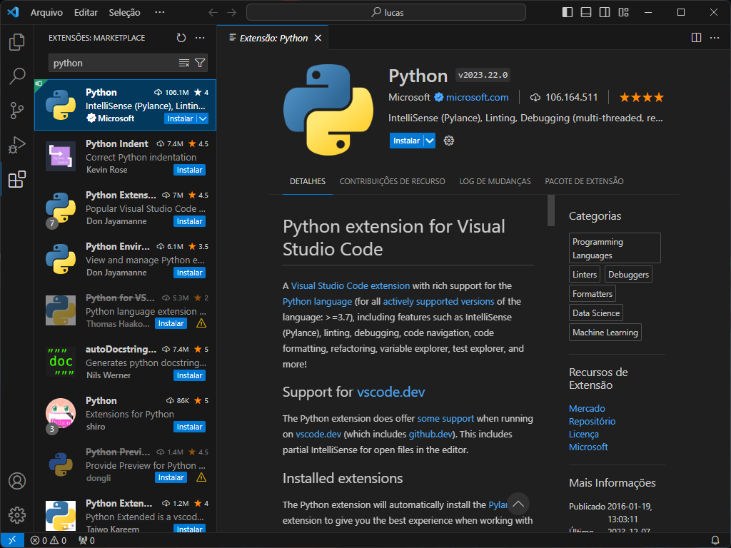 Visual Studio Code (VSCode) - Instalação e Configuração